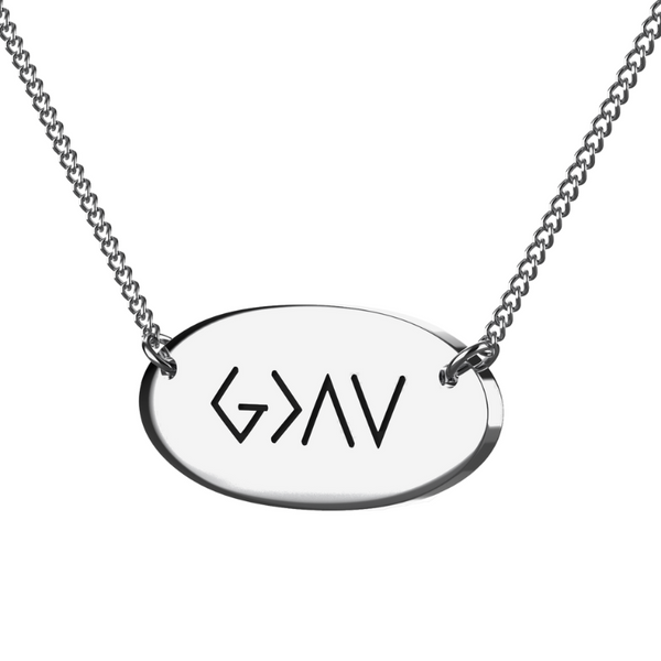 God Is Greater Necklace – The Positive Christian