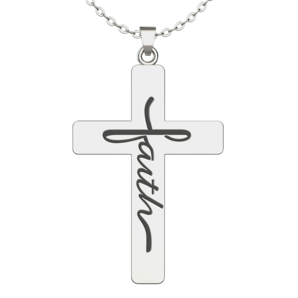 Faith Inside Cross Necklace – The Positive Christian