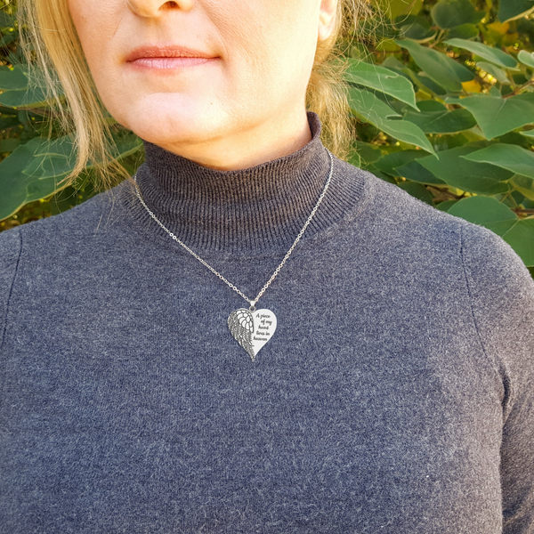 Angel Heart Necklace – The Positive Christian